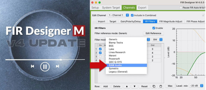 Eclipse Audio Updates FIR Designer M Software with auditionDSP ...