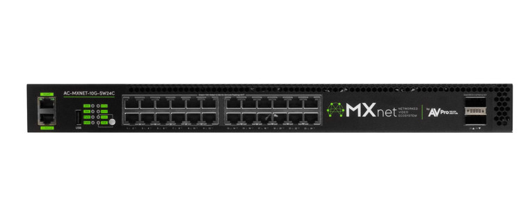 AVPro Edge Introduces AC-MXNET 10GbE 24-Port PoE Switch | audioXpress