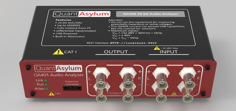 Fresh From the Bench: QuantAsylum QA403 32-bit Audio Analyzer | audioXpress
