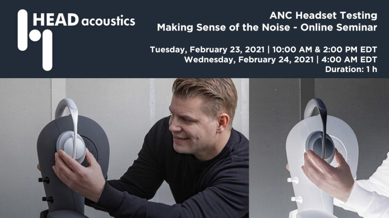 HEAD acoustics Promotes Free Online Seminar on ANC Headset Testing ...