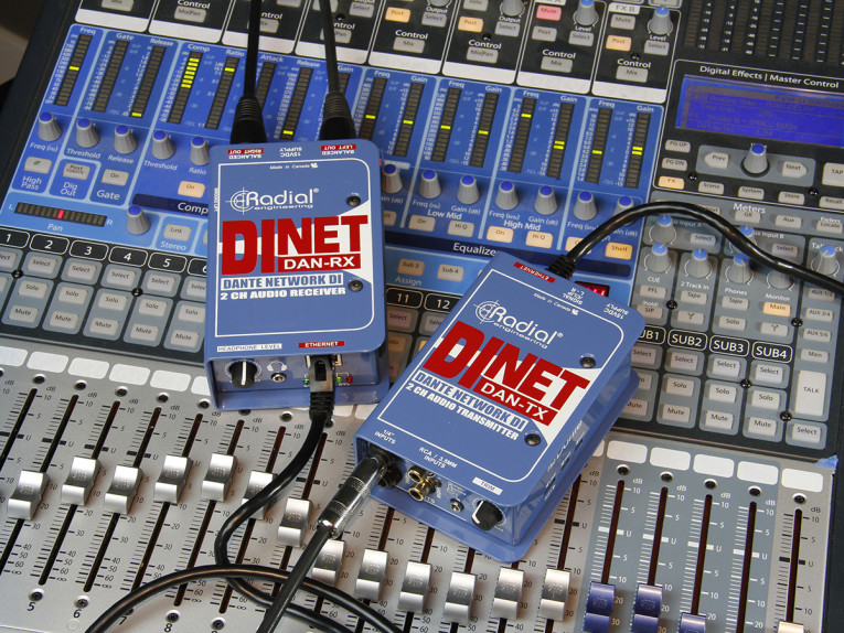Radial Starts Shipping Di-NET DAN-TX and DiNET DAN-RX Dante Enabled ...