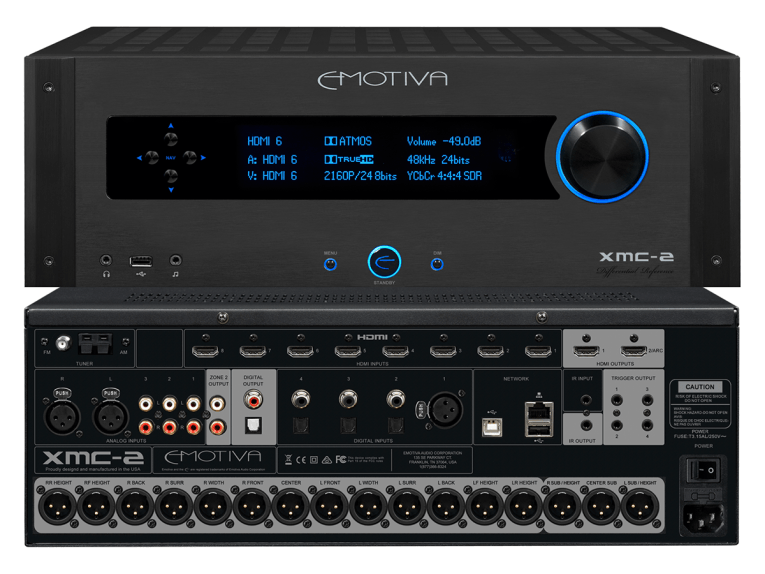 Emotiva Audio Debuts XMC-2 16-channel A/V Processor Supporting Dolby ...