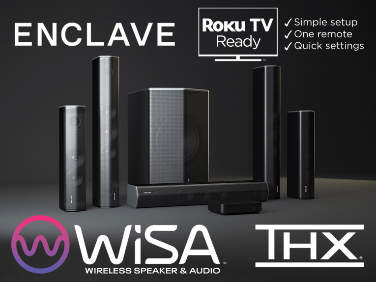 Enclave Audio CineHome Are First Roku TV Ready Certified Wireless 5.1 ...