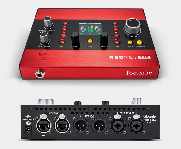 Focusrite Announces RedNet X2P Dante Audio Interface | audioXpress