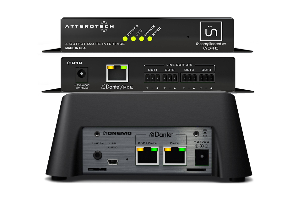 Attero Tech Introduces New Dante Network Audio Monitor and Four Channel ...