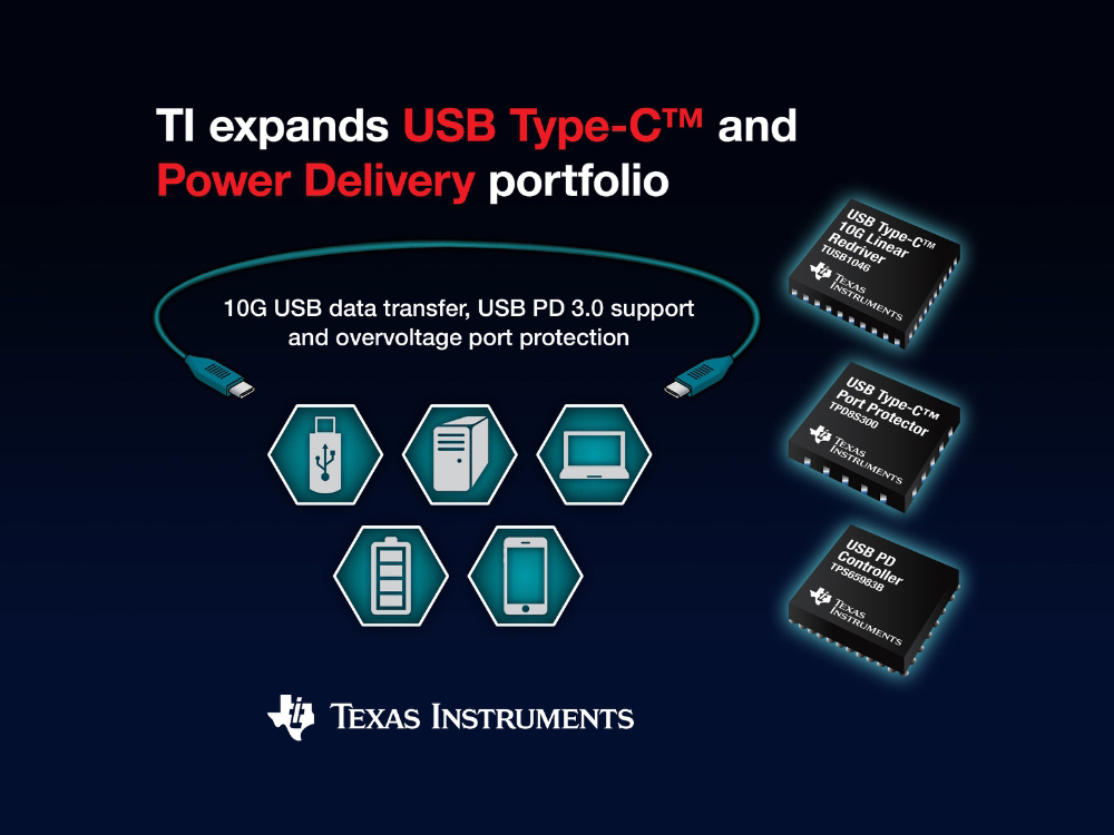 Texas Instruments Introduces Improved USB Type-C and Power Delivery 3.0 ...