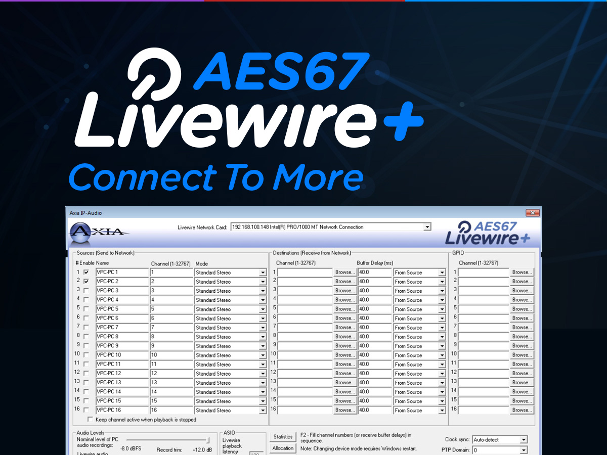 Axia Introduces New Livewire+ AES67 IP-Audio Driver | audioXpress