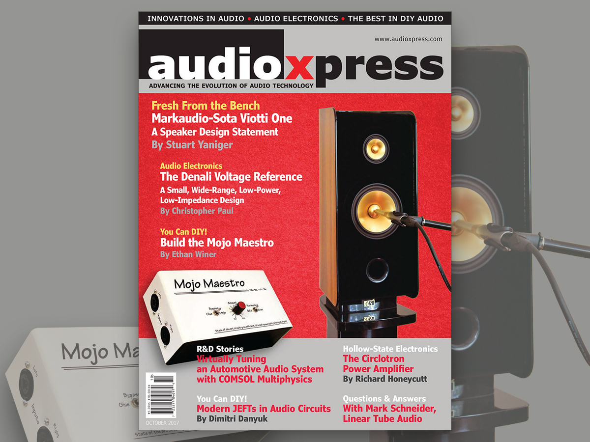 Reference Reading audioXpress October 2017 is Now Available! | audioXpress