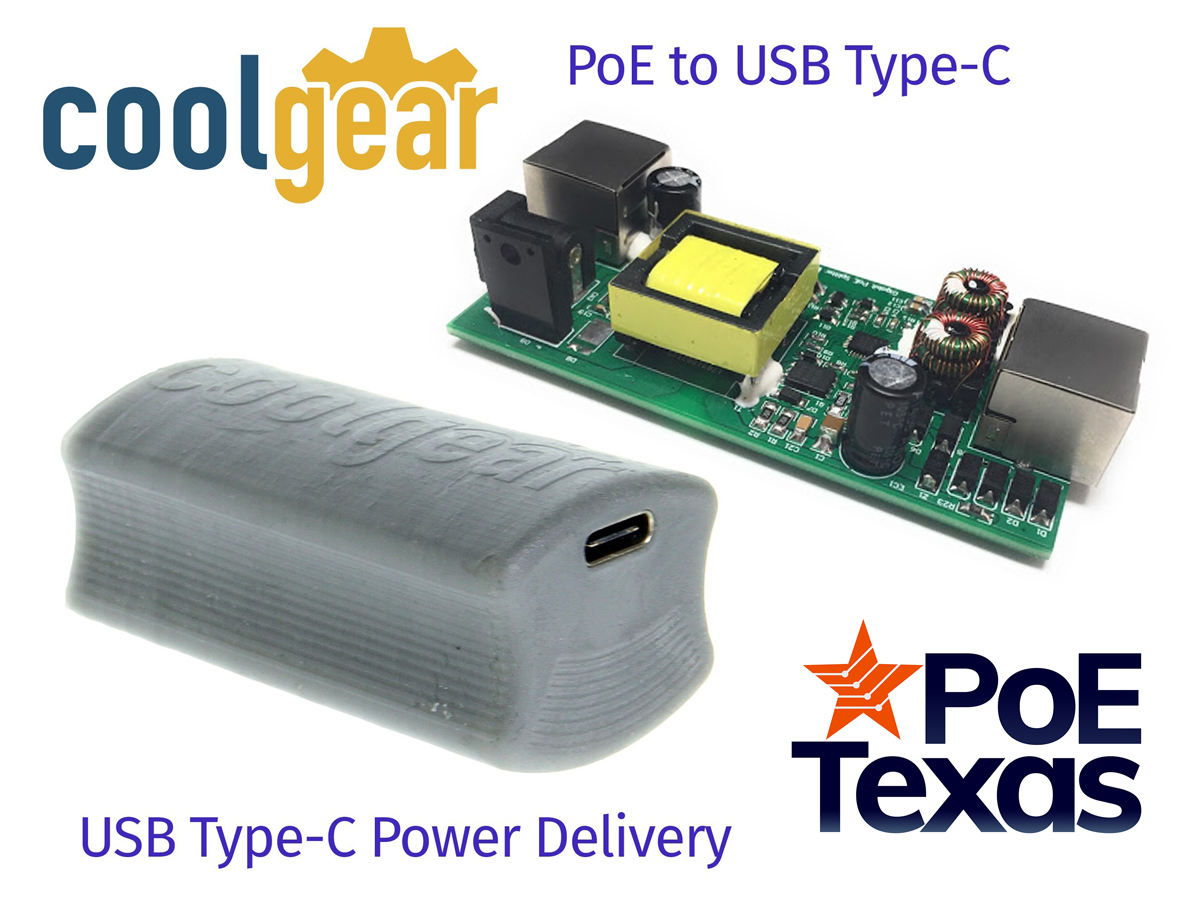 PoE Texas and CoolGear Join Forces on USB Type-C With Power Delivery On Power Over Ethernet ...