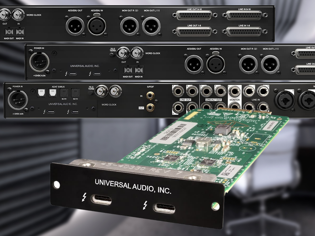 Universal Audio Ships Thunderbolt 3 Option Card for Apollo Audio ...