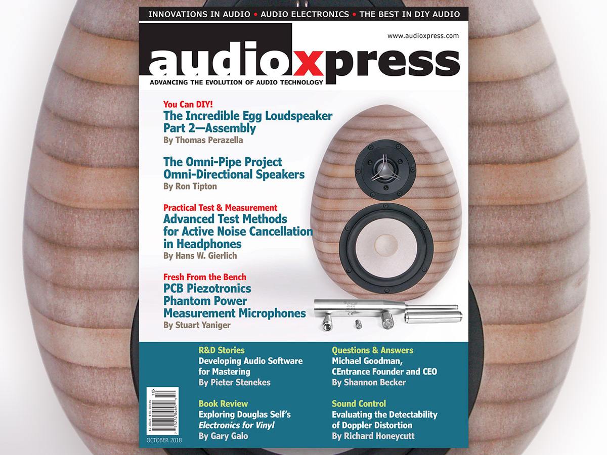 Learn, Plan, and Build with audioXpress October 2018 | audioXpress