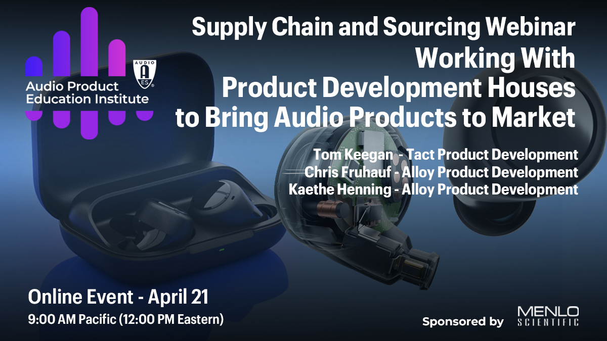 AES Audio Product Education Institute Invites Product Development ...
