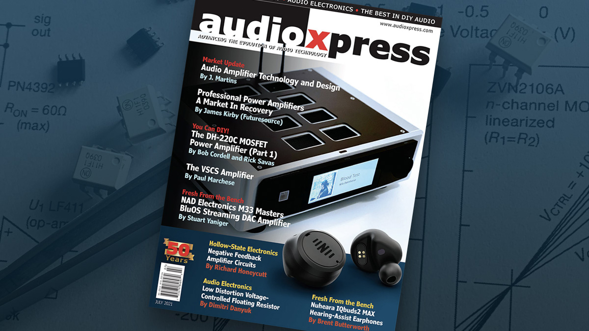 Explore Audio Amplifier Technology and Design in audioXpress July 2021 ...