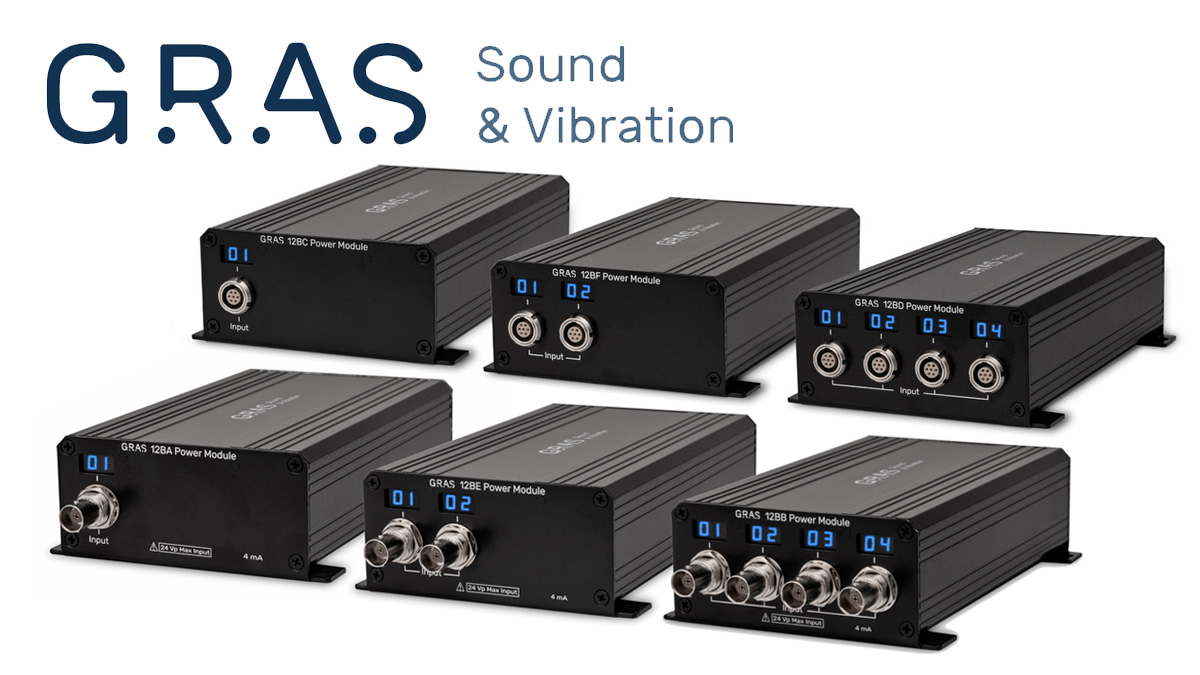 GRAS Releases 12BE, 12BC, 12BF, and 12BD Microphone Power Modules with ...