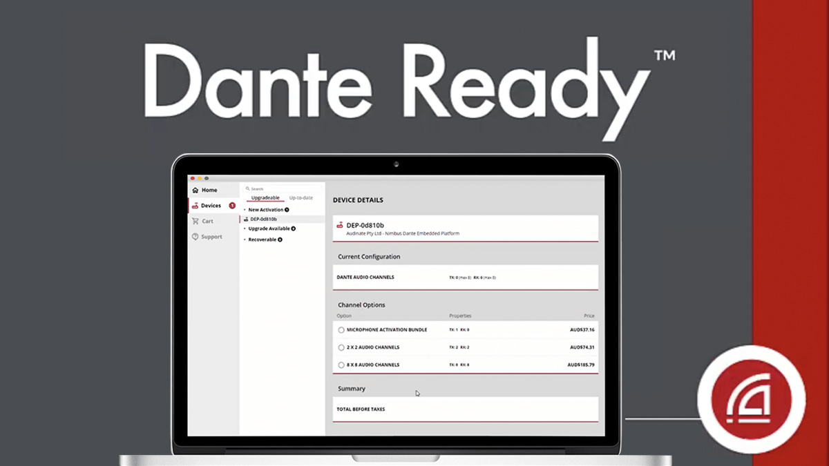 Audinate Offers In-Field Purchase of Dante Audio-over-IP Channels ...