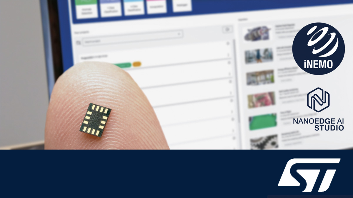 New STMicroelectronics Smart Inertial Modules Bring AI To Remote Sensors | audioXpress