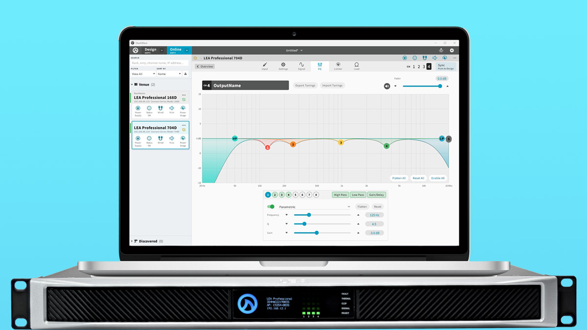 LEA Professional Unveils Amplifier Management Tool Sharkware | audioXpress