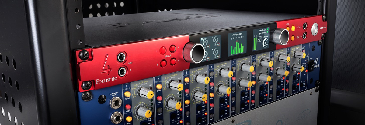 Focusrite New Red 4Pre Digitally-Controlled Preamp, Thunderbolt 2 and ...