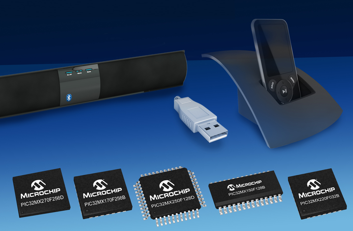 New Microchip Low-Cost PIC32MX1/2 Series MCUs for Audio and Bluetooth Applications | audioXpress