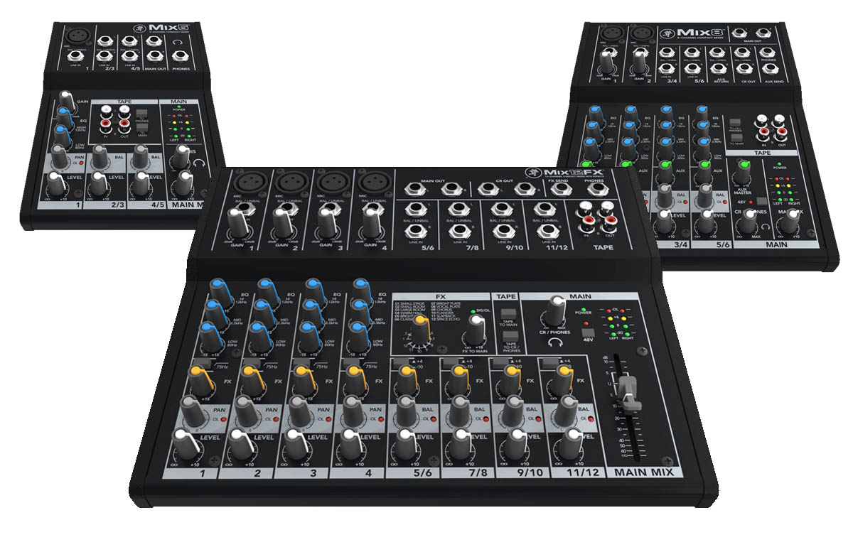 Mackie New Mix Series Are Ultra-Affordable Compact Mixers | audioXpress