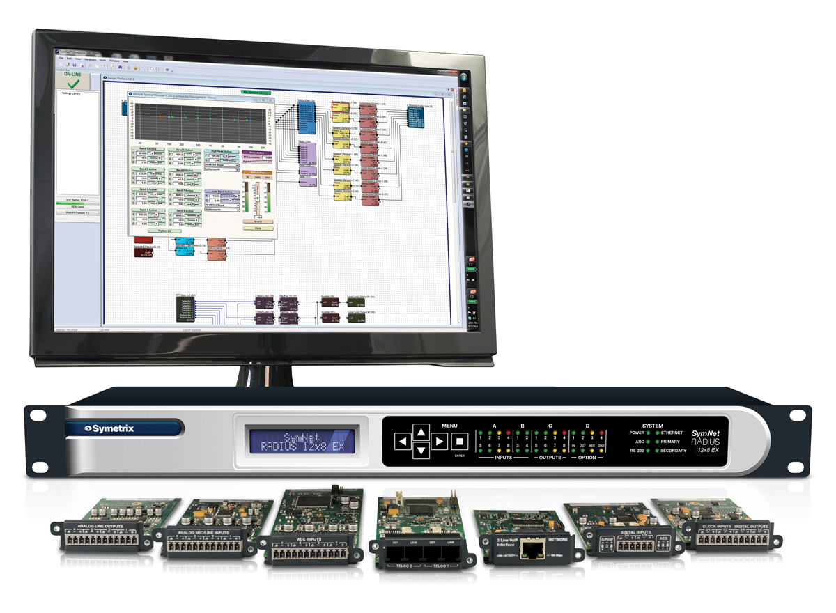 Symetrix Future-Proofs Projects with New SymNet Radius 12x8 EX DSP and ...