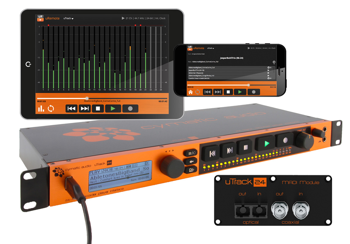 Cymatic Audio uTrack24 Recorder gains MADI Module Expansion and free ...
