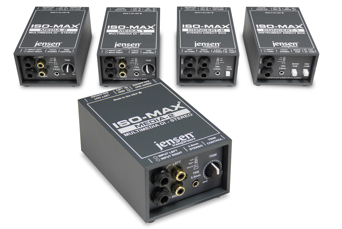 Jensen Transformers Announces 4 new ISO-MAX Direct Boxes | audioXpress