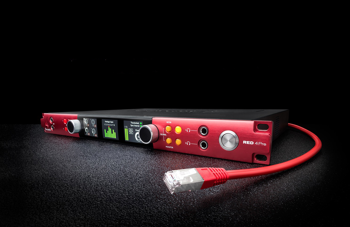 Focusrite New Red 4Pre Digitally-Controlled Preamp, Thunderbolt 2 and ...