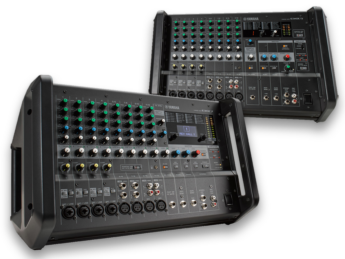 Yamaha Launches EMX5 and EMX7 Portable Powered Mixers | audioXpress
