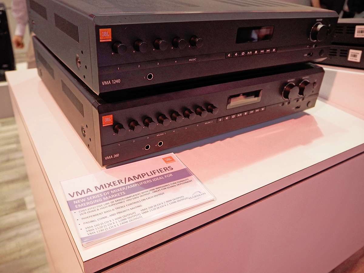 New JBL Commercial VMA Series Mixer/Amplifiers for Commercial Audio ...
