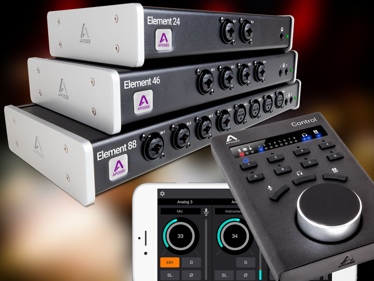 Apogee Updates Element Thunderbolt Interfaces with Talkback Feature and ...