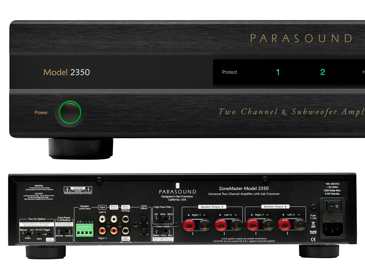 Parasound Introduces ZoneMaster 2350 Class D Stereo Amplifier With ...