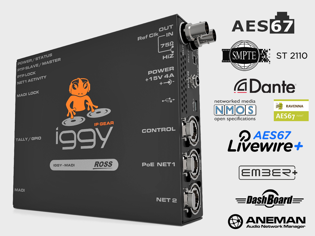 Ross Introduces IGGY AoIP AES67 to MADI Converter at IBC 2018 | audioXpress