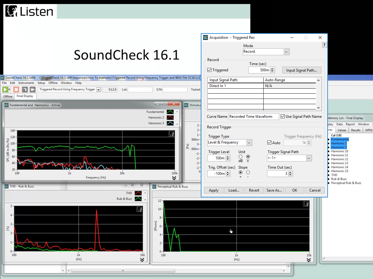Listen Releases SoundCheck 16.1 with New Frequency Trigger for Open ...