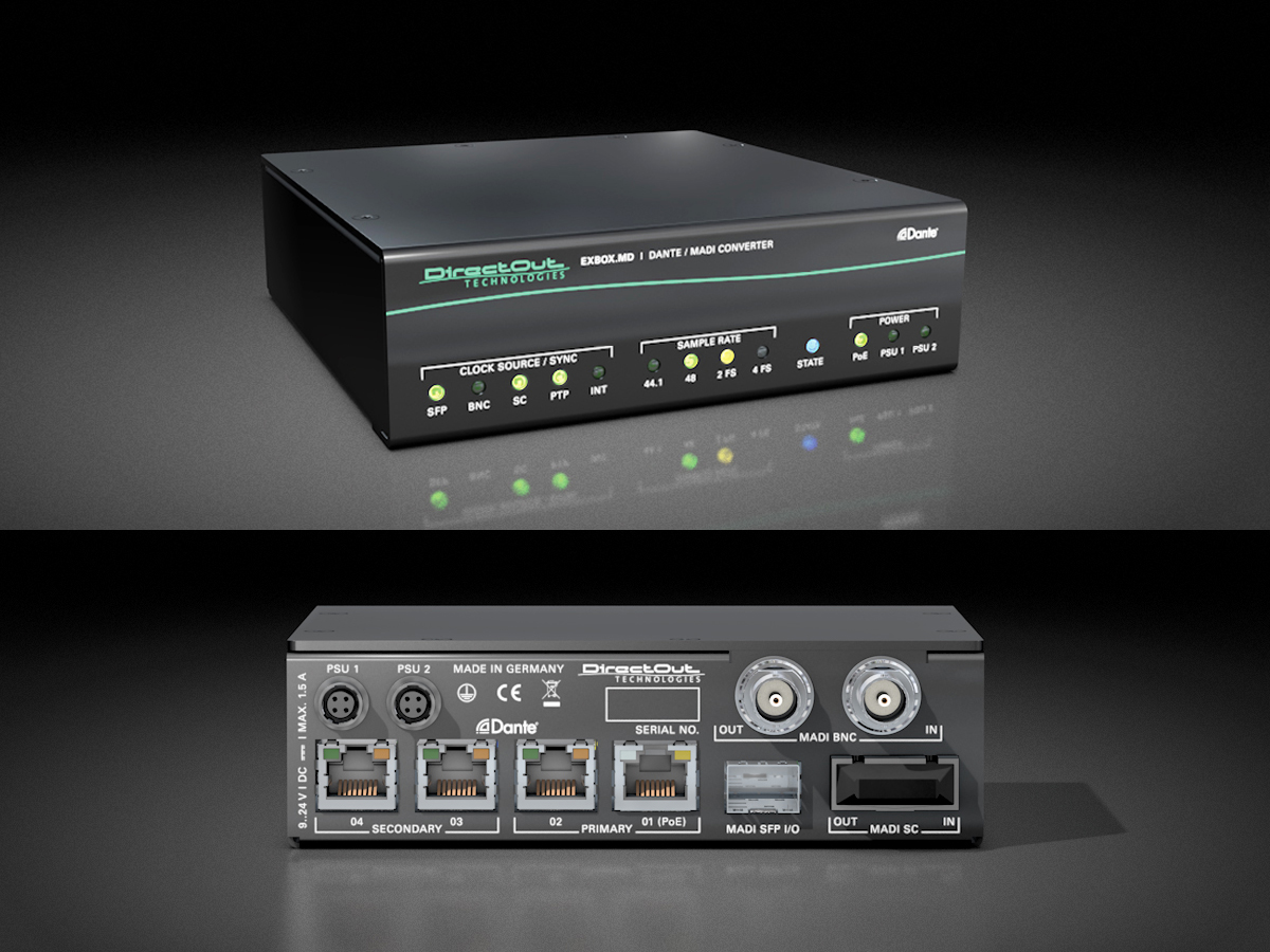 DirectOut’s EXBOX.MD Adding Network Control and Dante Support to ...