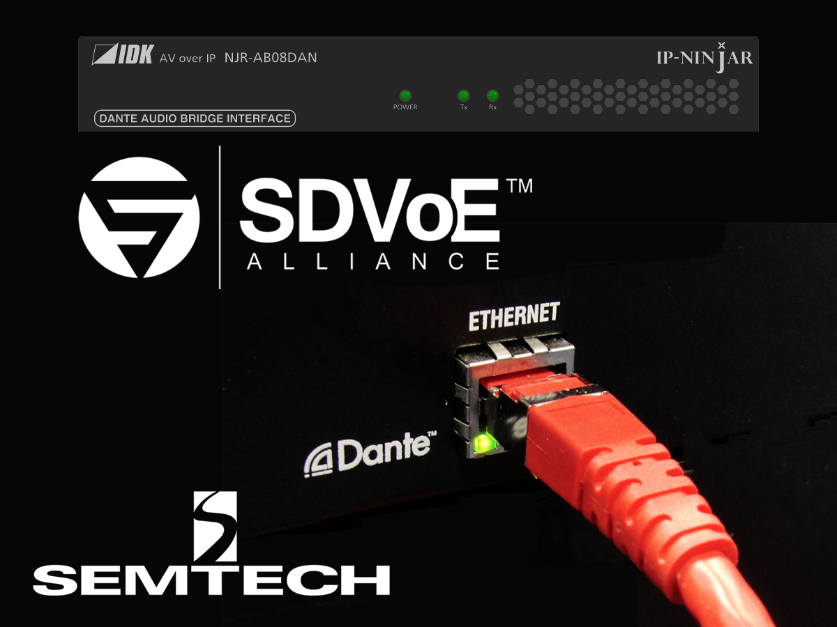 Semtech’s BlueRiver Links IP-NINJAR Dante Audio Bridge with SDVoE Ecosystem | audioXpress