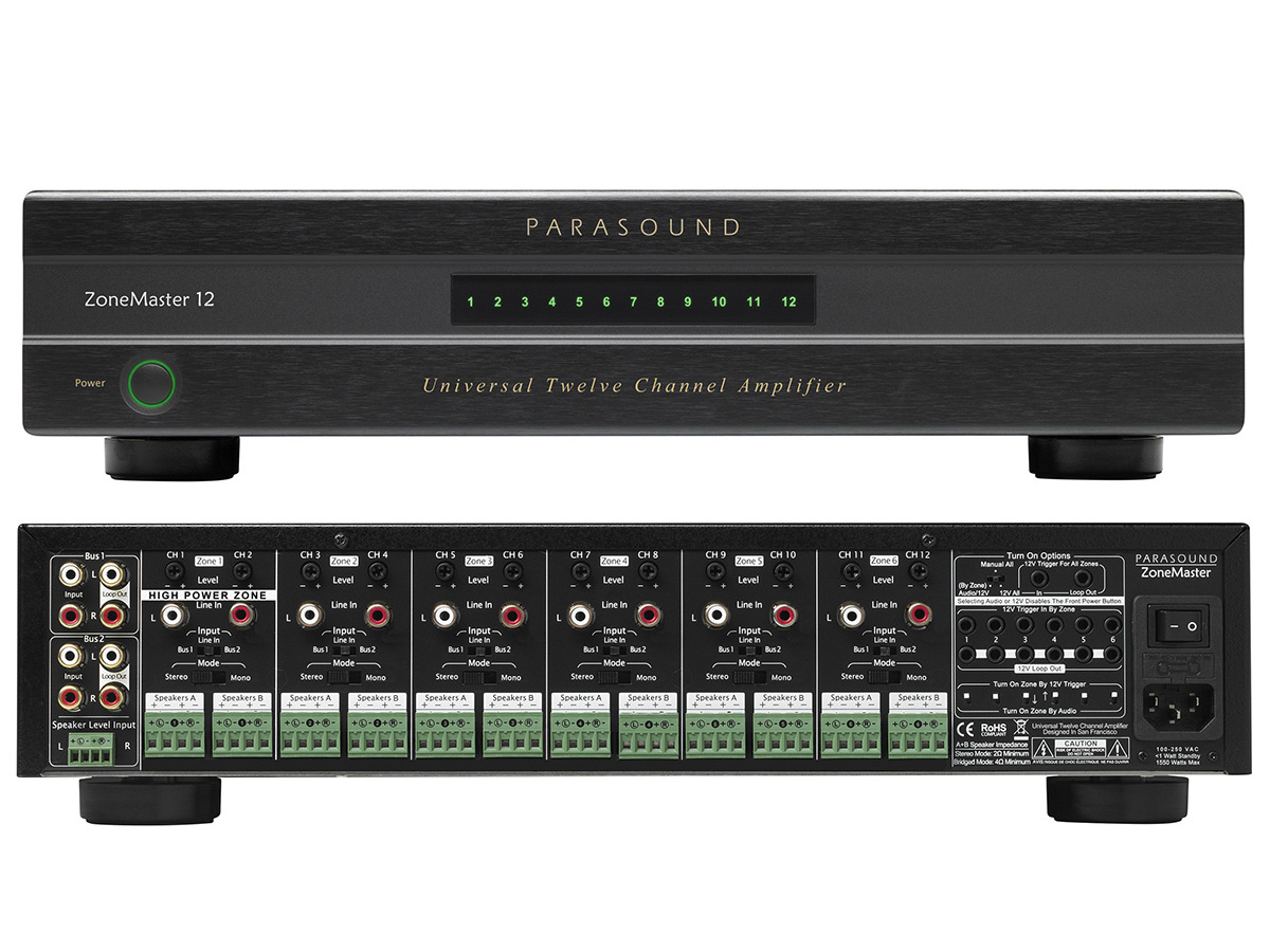 Parasound Introduces ZoneMaster ZM 12 12-Channel Custom Installation ...