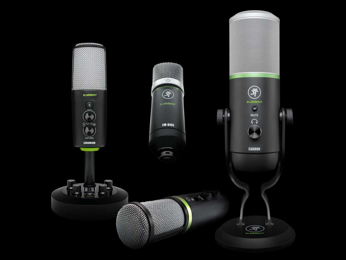 Mackie Introduces New EleMent USB-C Microphones and MC-100 Headphones ...