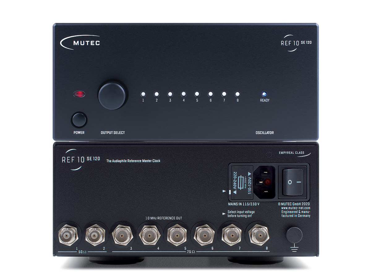 MUTEC Launches Improved REF10 SE120 10 MHz Reference Master Clock ...