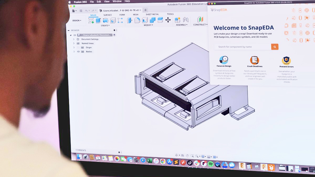 SnapEDA Makes PCB Part Libraries Available Inside Autodesk Fusion 360 ...