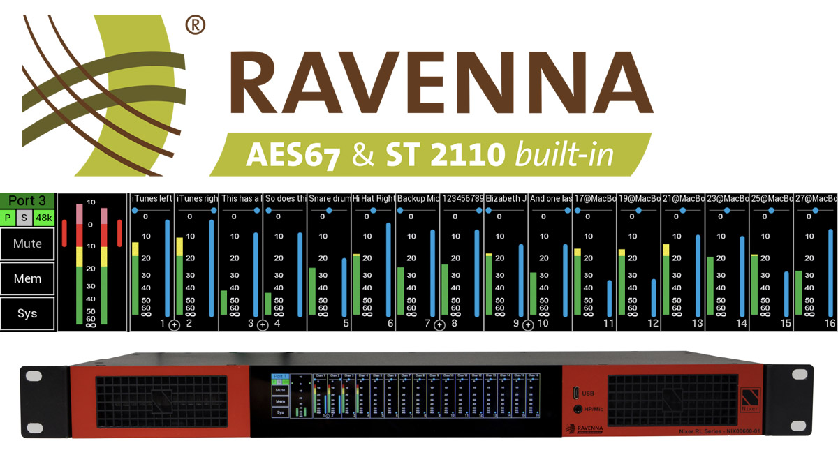 Ravenna Open Standard for Real-Time Audio Networking Gains Resources ...