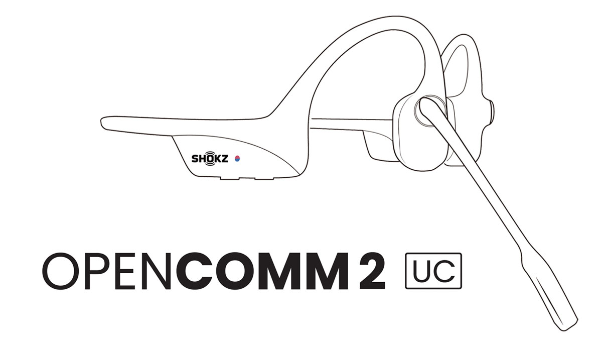 Shokz Introduces OpenComm2 UC Bone Conduction Stereo Bluetooth Headset ...