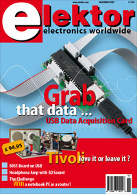 Magazine 11/2007 | Elektor Magazine