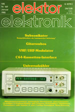 Elektor 01/1985 (DE) | Elektor Magazine