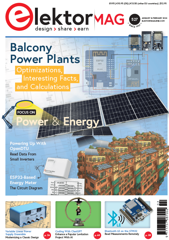 Elektor January/February 2024: Power & Energy Projects and Articles | Elektor Magazine