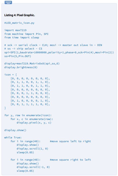 MicroPython for the ESP32 and Friends (Part 2): Control Matrix Displays ...