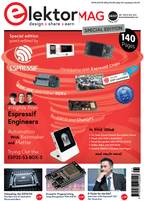 Available Now Elektor Mag Guest Edited By Espressif Elektor Magazine 