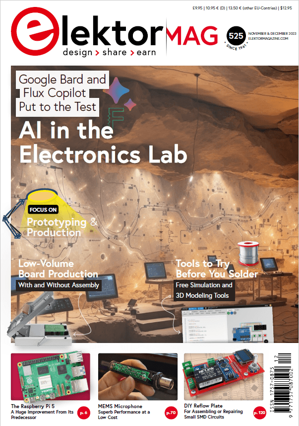 Elektor november/december 2023: Prototyping & Production | Elektor Magazine