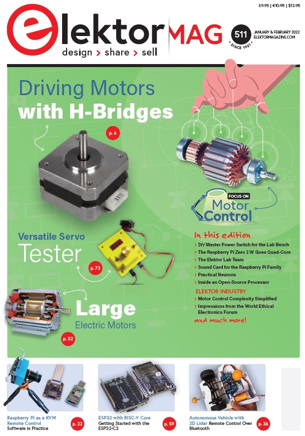Elektor January/February 2022: Motor Control and Much More | Elektor ...