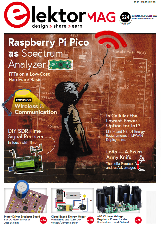Elektor September/October 2023: Wireless & Communication | Elektor Magazine